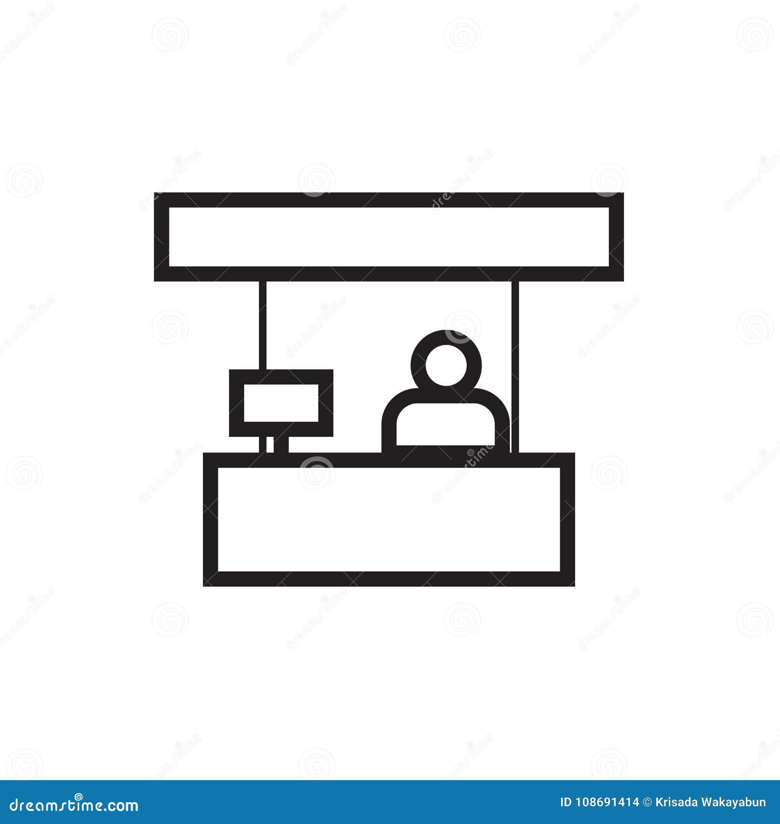 Sales Booth Icon Vector Illustration, EPS10. Stock Vector ...