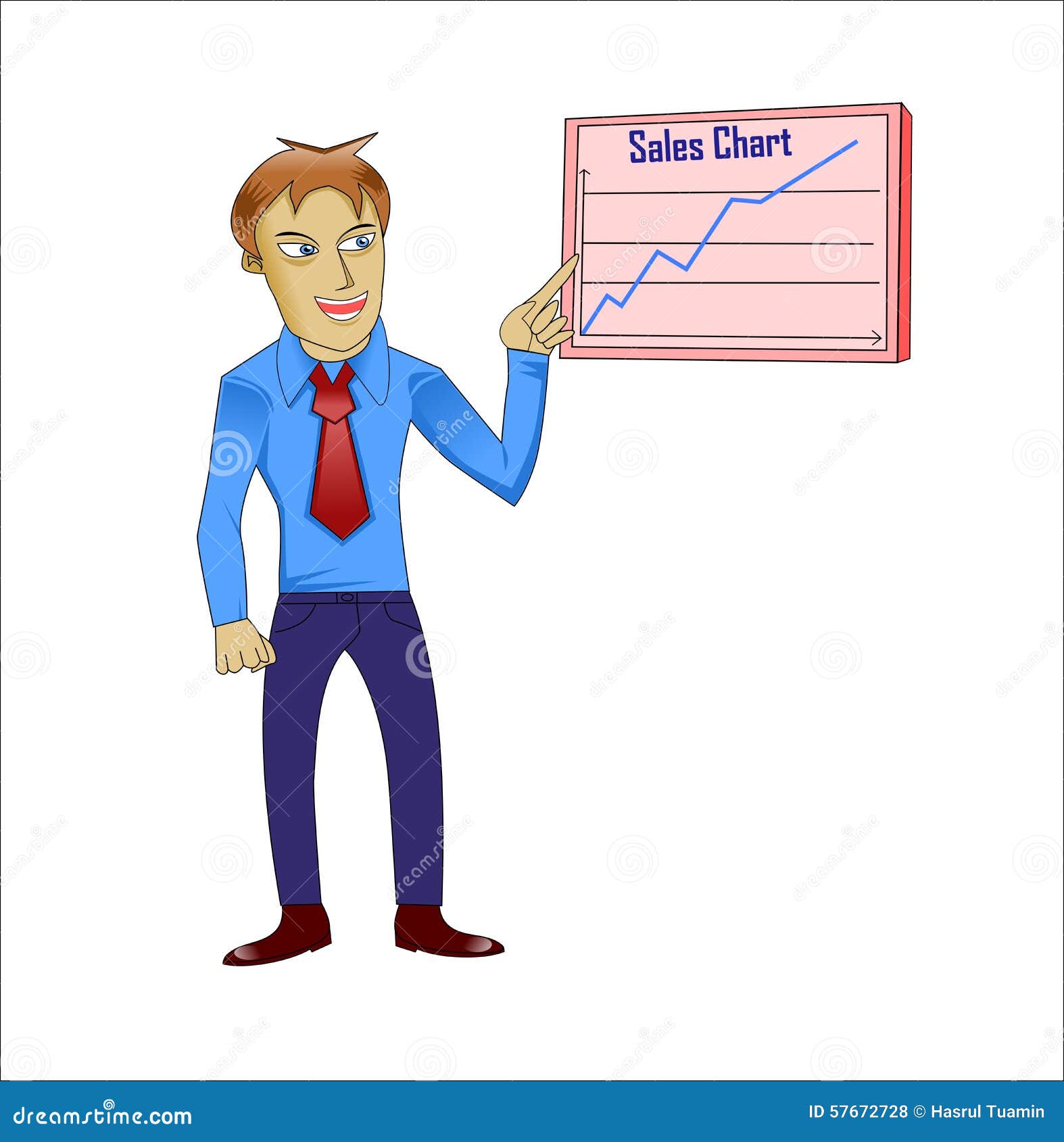 Sales chart stock illustration. Illustration of printable - 57672728