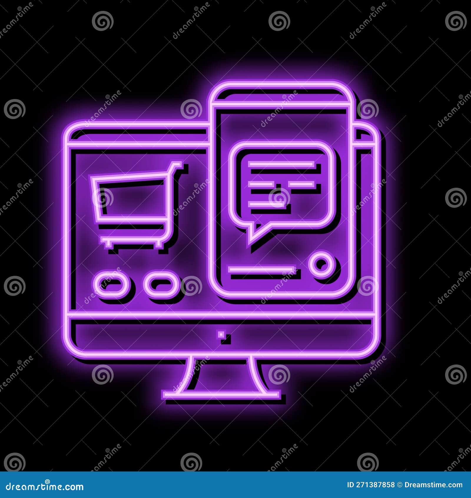 Support Neon Sign Vector. Call Center Design Template Neon Sign, Light ...