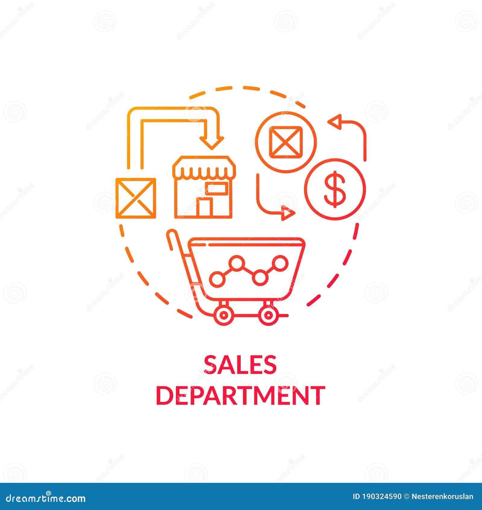 Sales Department Red Gradient Concept Icon Stock Vector - Illustration ... Sales Department Red Gradient Concept Icon Stock Vector - Illustration ...