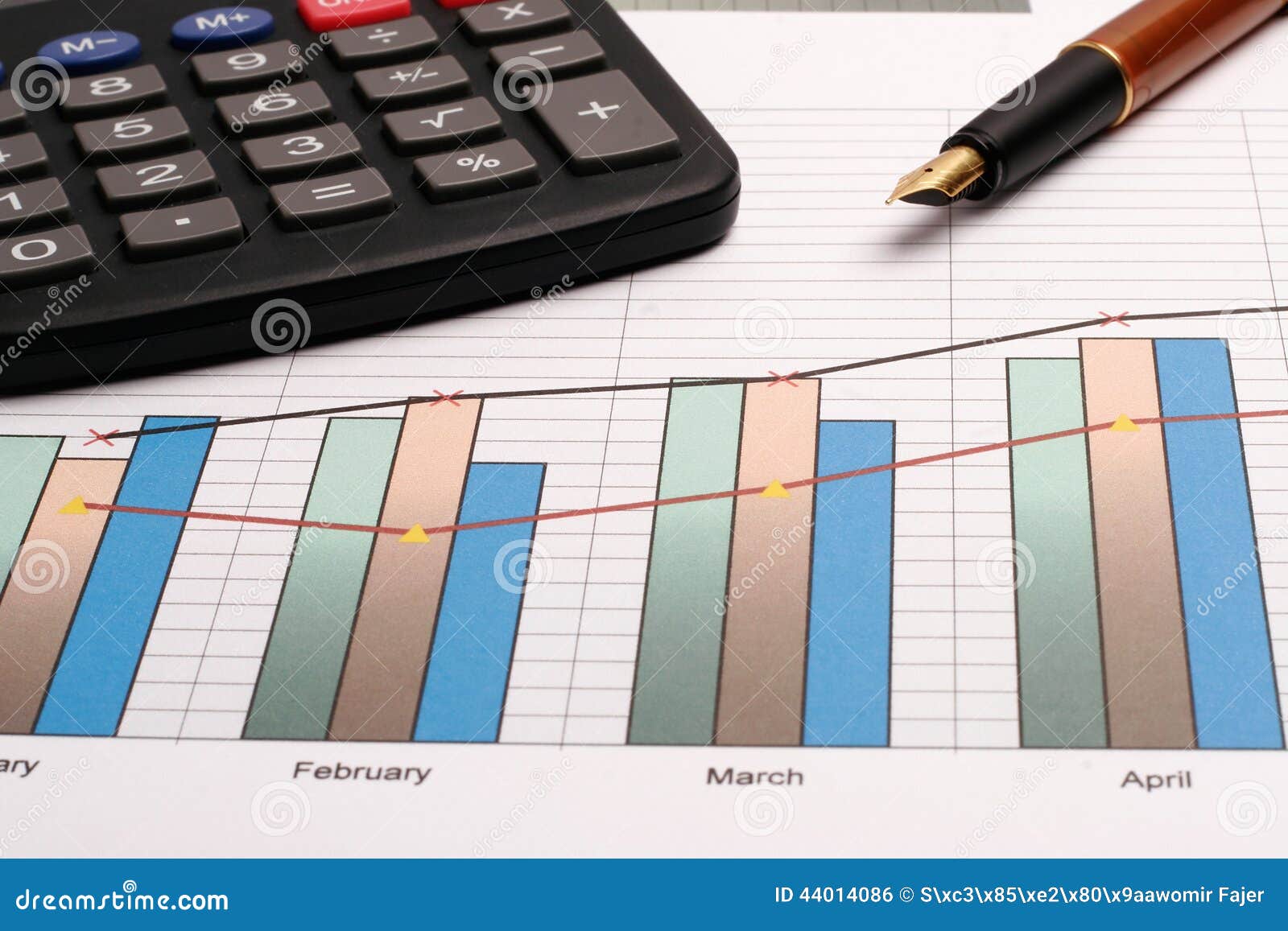 Sales earning chart stock photo. Image of investment - 44014086