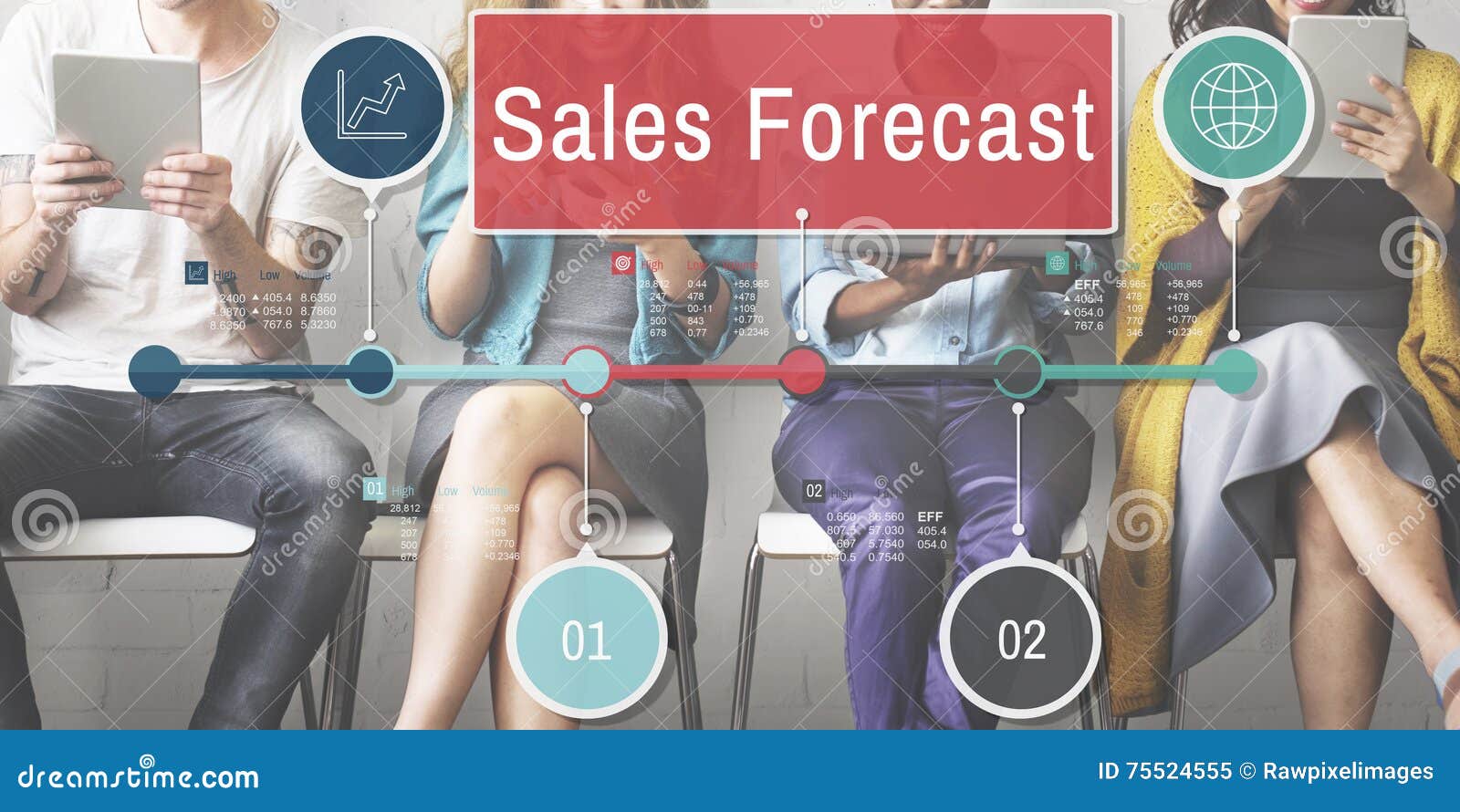 Sales Forecast Planning Strategy Business Concept Stock Image - Image ...