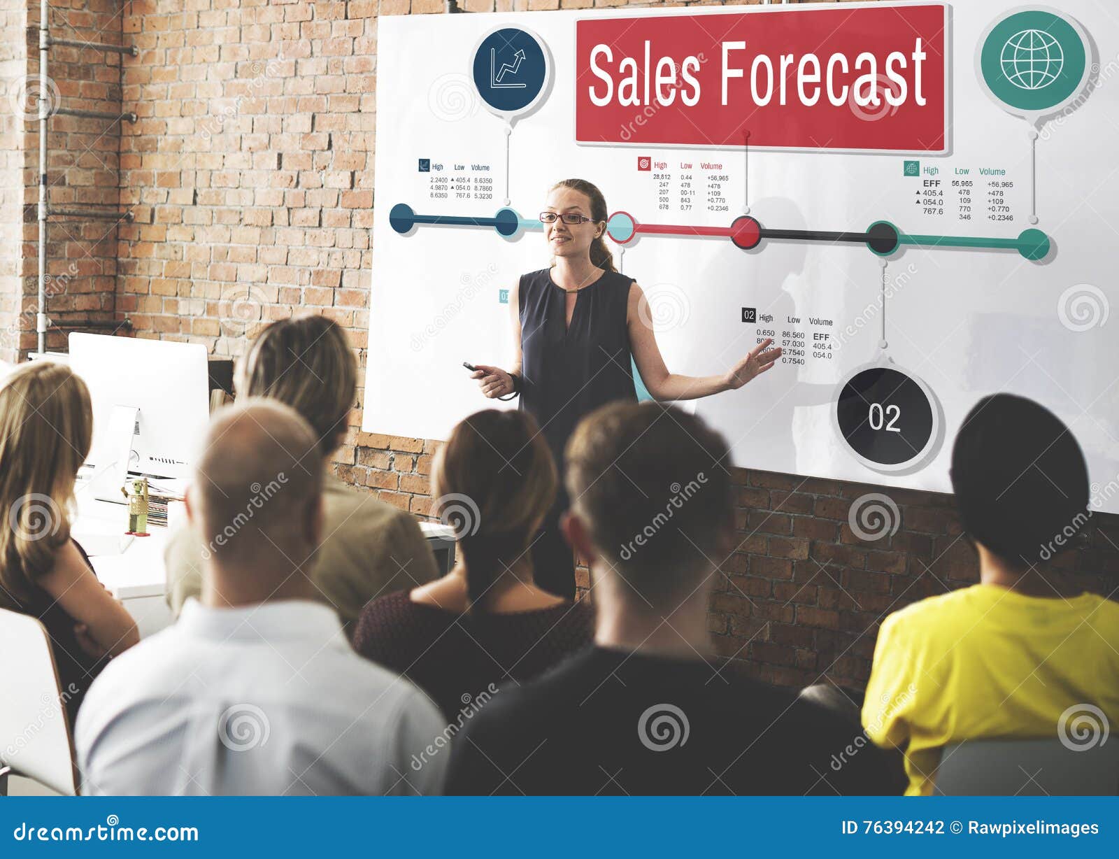 Sales Forecast Strategy Planning Vision Marketing Concept Stock Photo ...