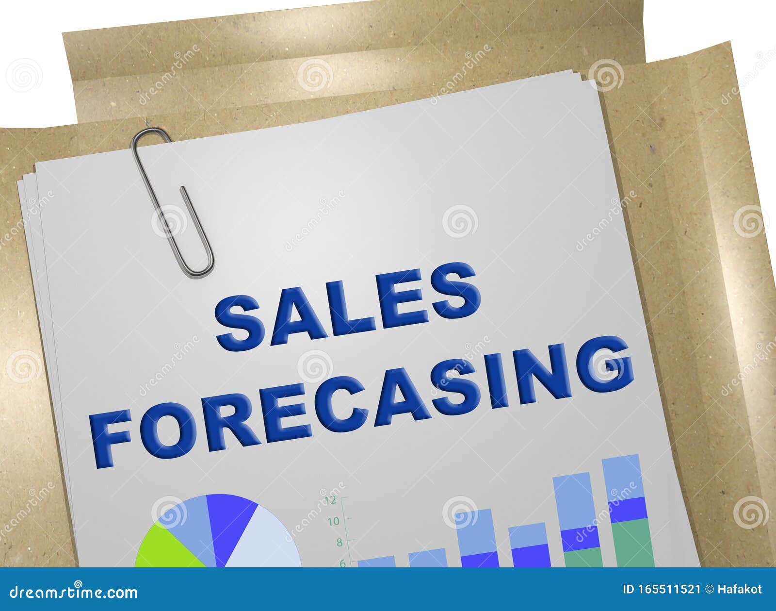 SALES FORECASTING concept stock illustration. Illustration of future ...