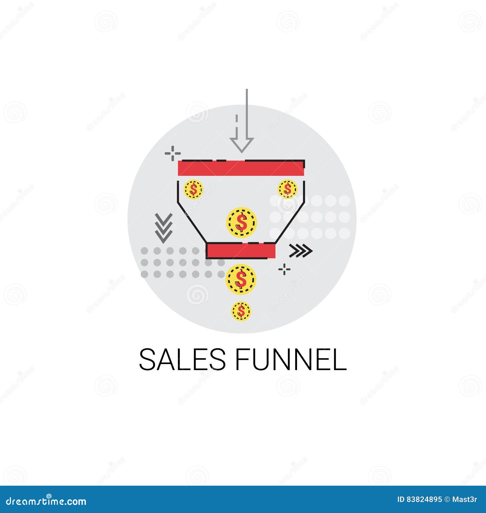 Finance Funnel Icon Simple Vector. Team Nascent Graph | CartoonDealer ...