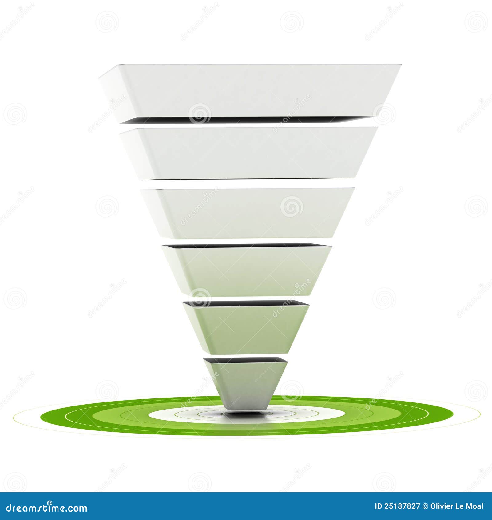 Funnel Stage Chart Cartoon Vector | CartoonDealer.com #22864847