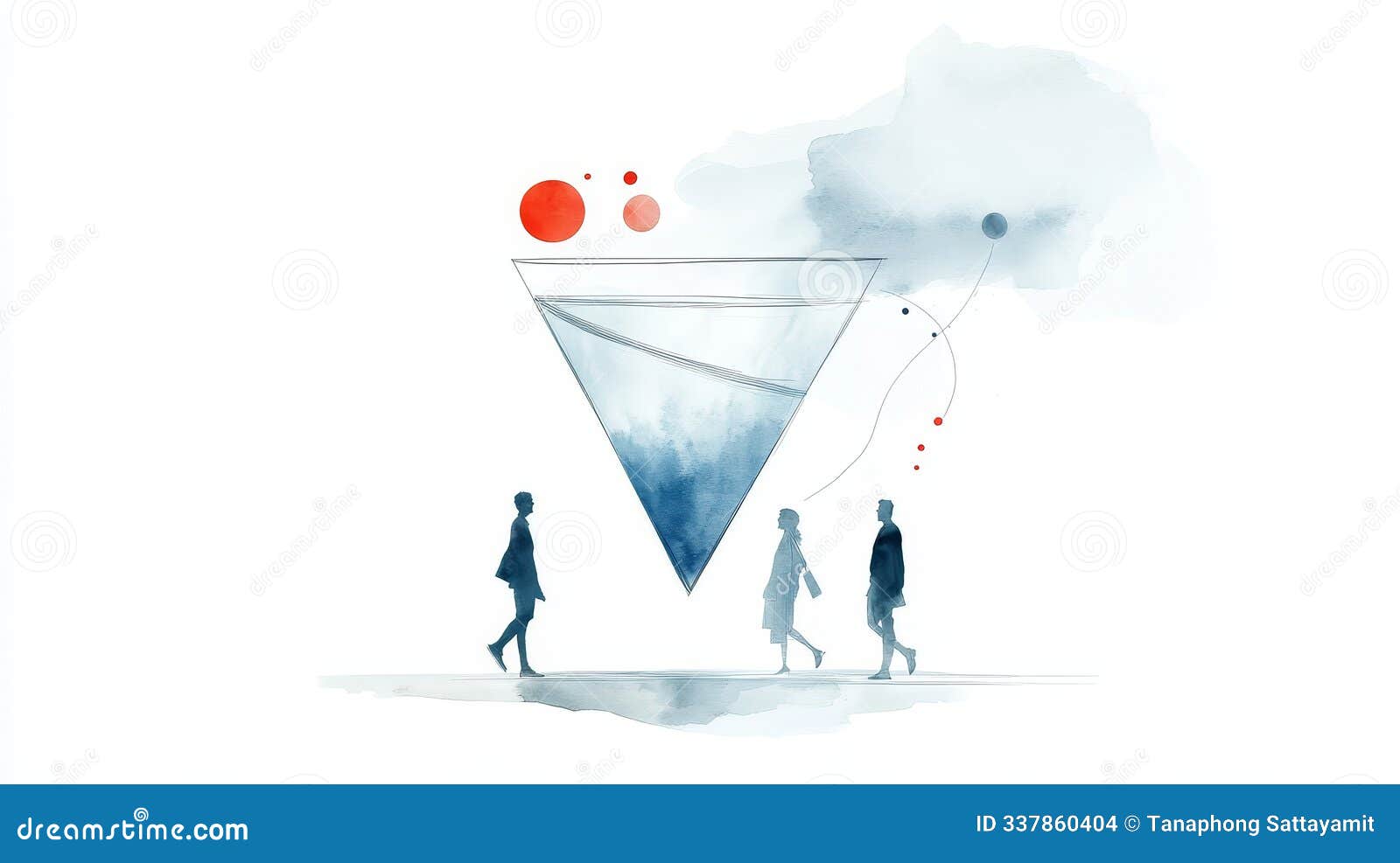 Sales Funnel Customer Journey Visual Representation Depicting the Steps ...