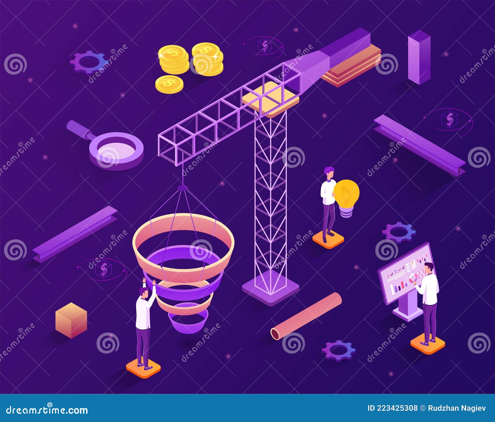 Data Pipeline Line Icons Collection Integration Extraction