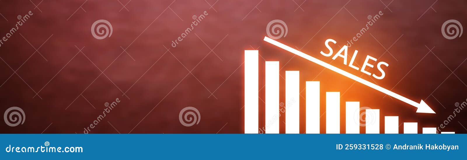 Sales Graph. Economic Downfall Stock Photo - Image of economic, improve ...