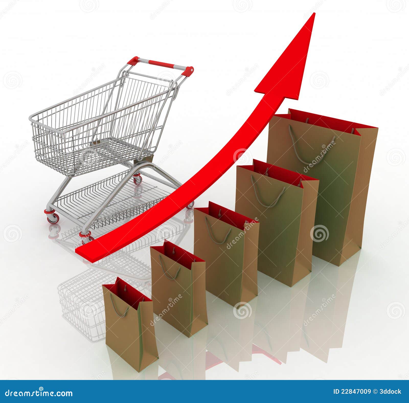 Sales growth chart stock illustration. Illustration of illustration ...