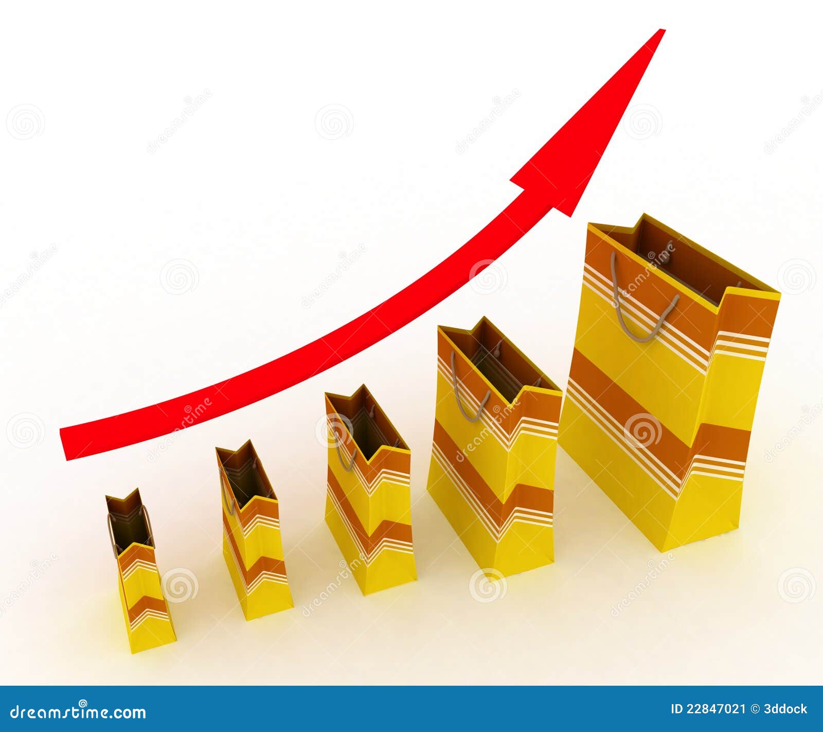 Sales growth chart stock illustration. Illustration of consumerism ...