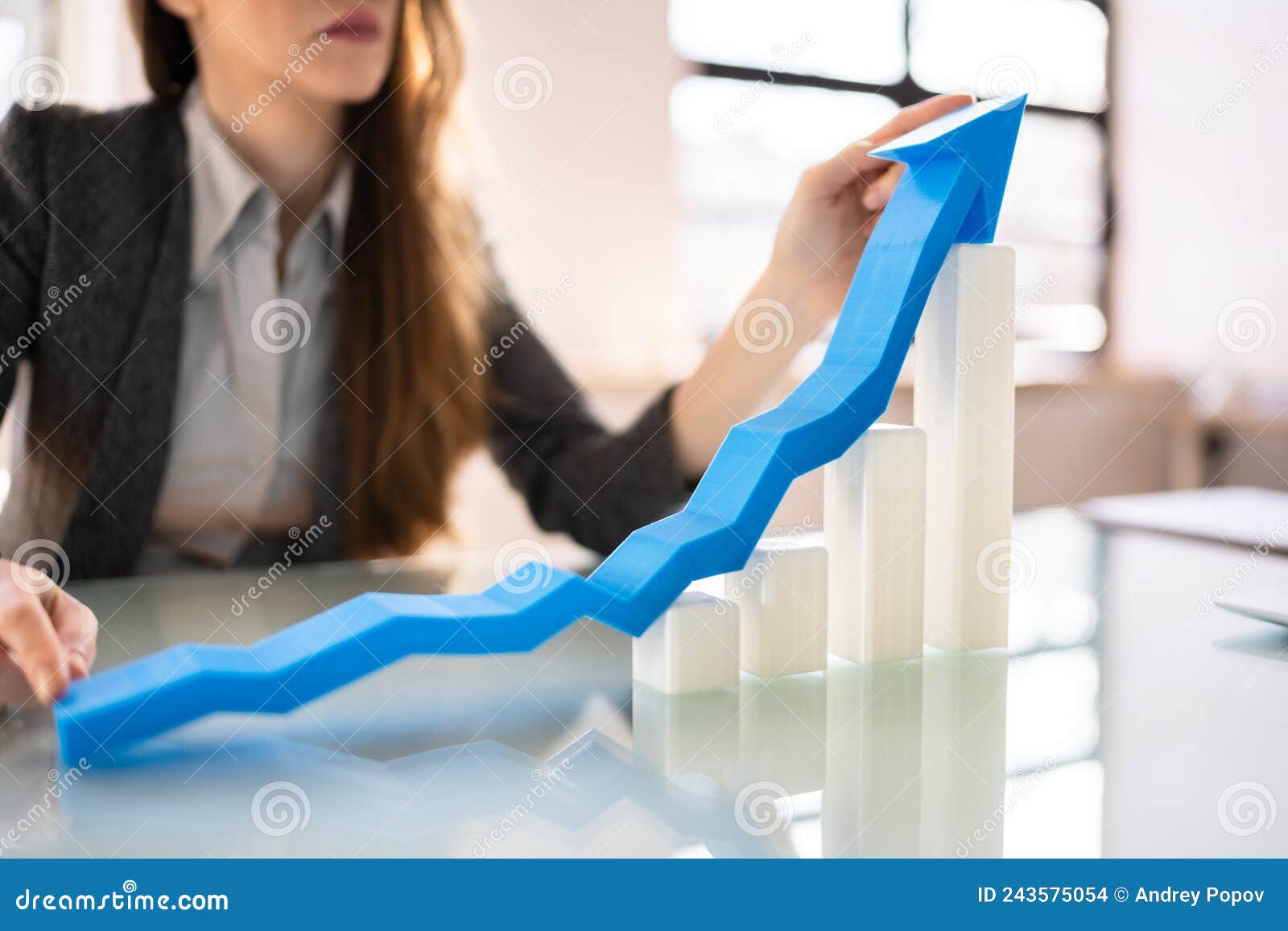 Sales Growth Chart Acceleration Stock Photo - Image of energy, laptop ...