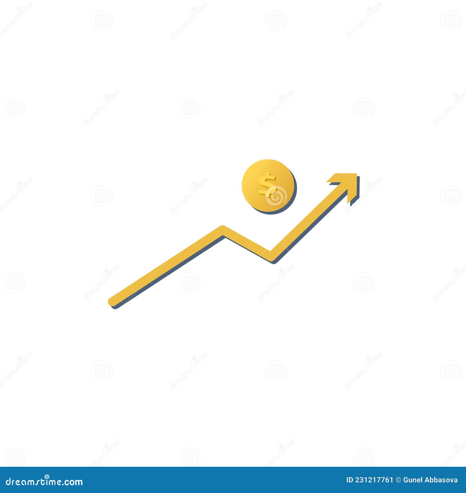 Sales Growth Chart Clipart. Sales Growth Chart Colorful Flat Icon Stock ...