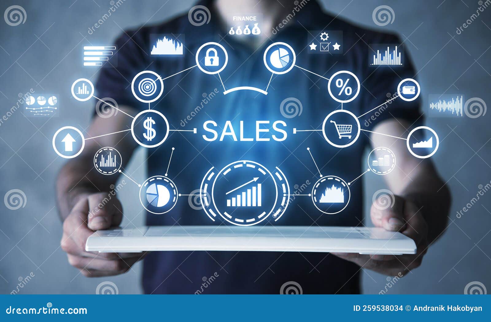 Sales Growth. Increase Sales. Graphs and Charts Stock Photo - Image of ...
