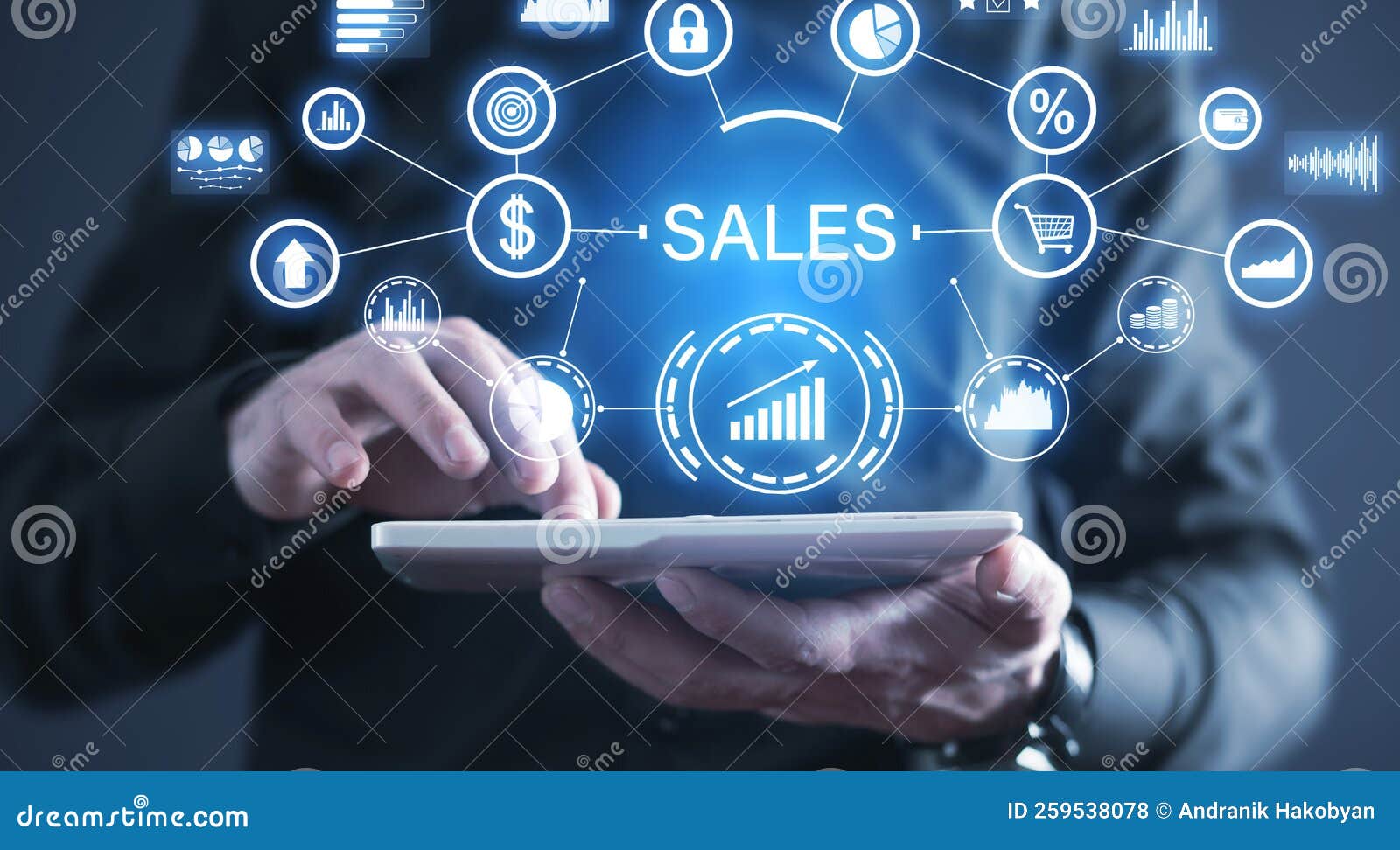 Sales Growth. Increase Sales. Graphs and Charts Stock Photo - Image of ...