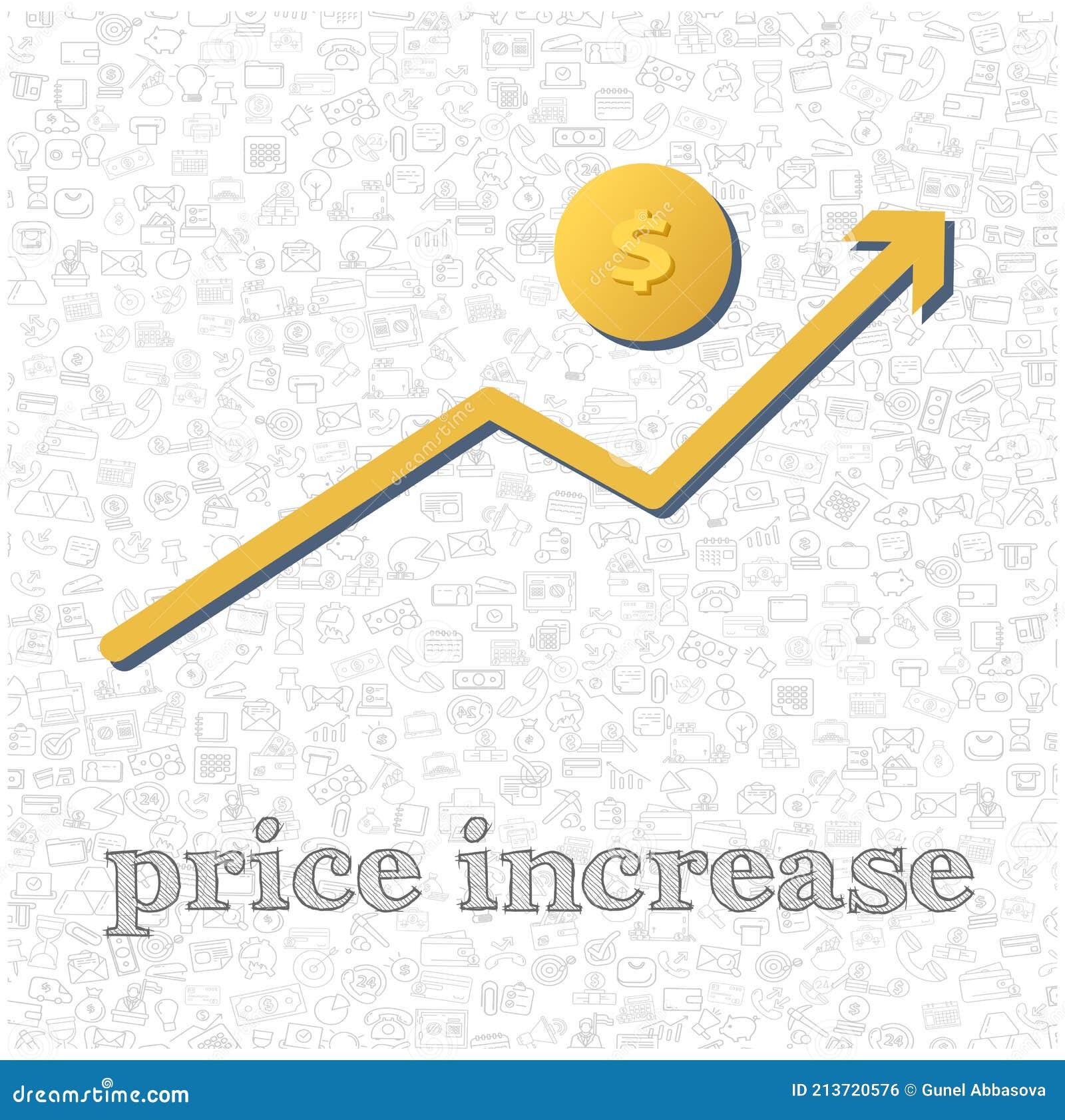 Sales Growth Isolated Flat Illustration. Chart Sales Growthdesign ...