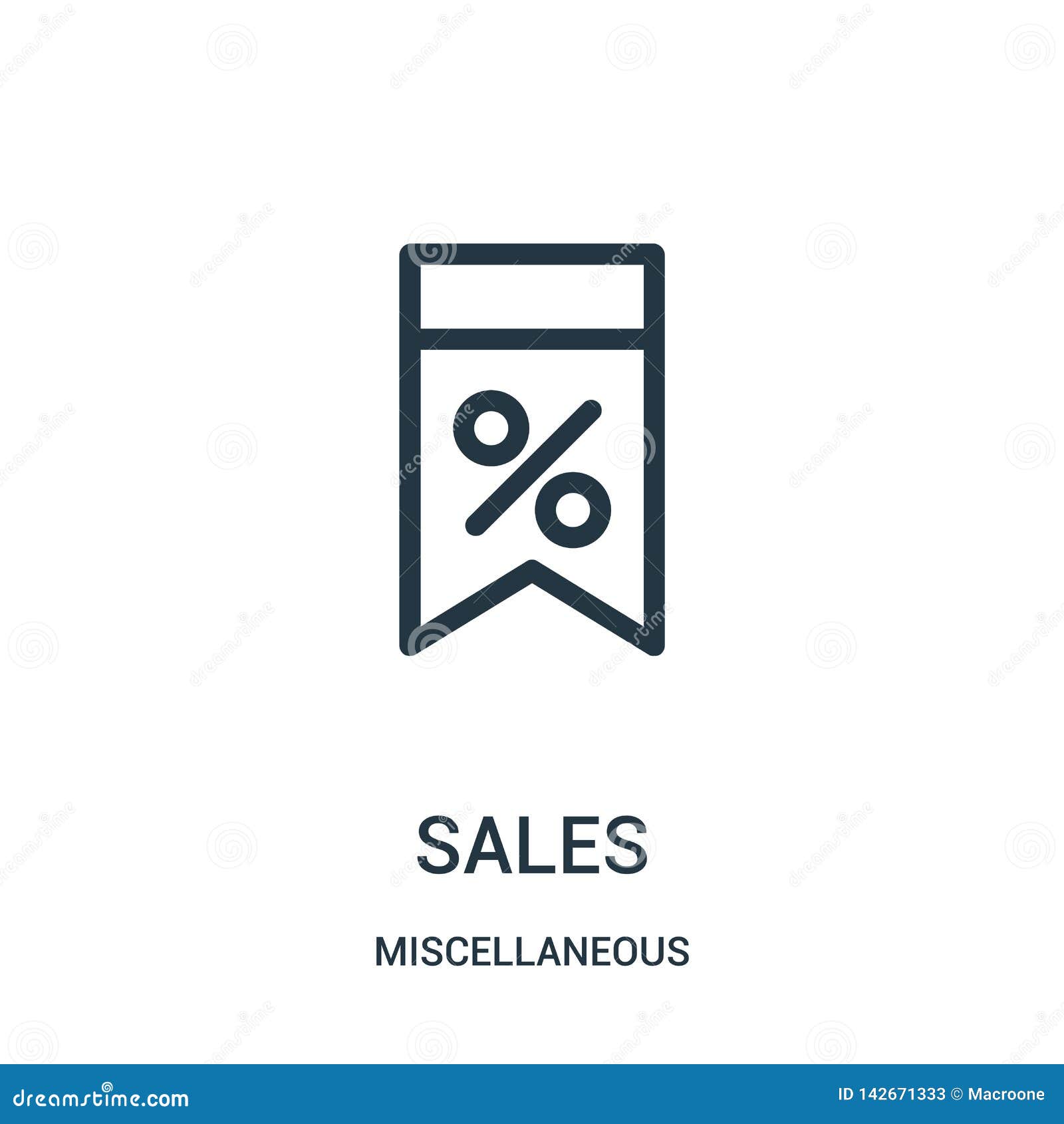 Sales Icon Vector from Miscellaneous Collection. Thin Line Sales ...