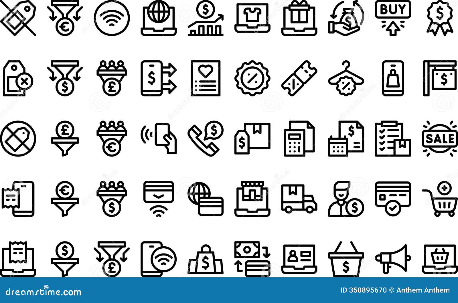 Sales Icons High-Quality Vector Icons Collection with Editable Stroke ...