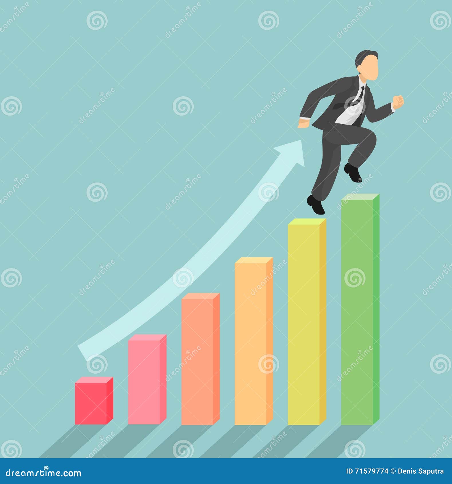 Sales increase stock vector. Illustration of schedule - 71579774
