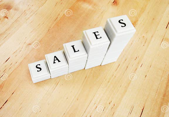 Sales Increase - Word in Blocks Stock Image - Image of grows, copyspace ...