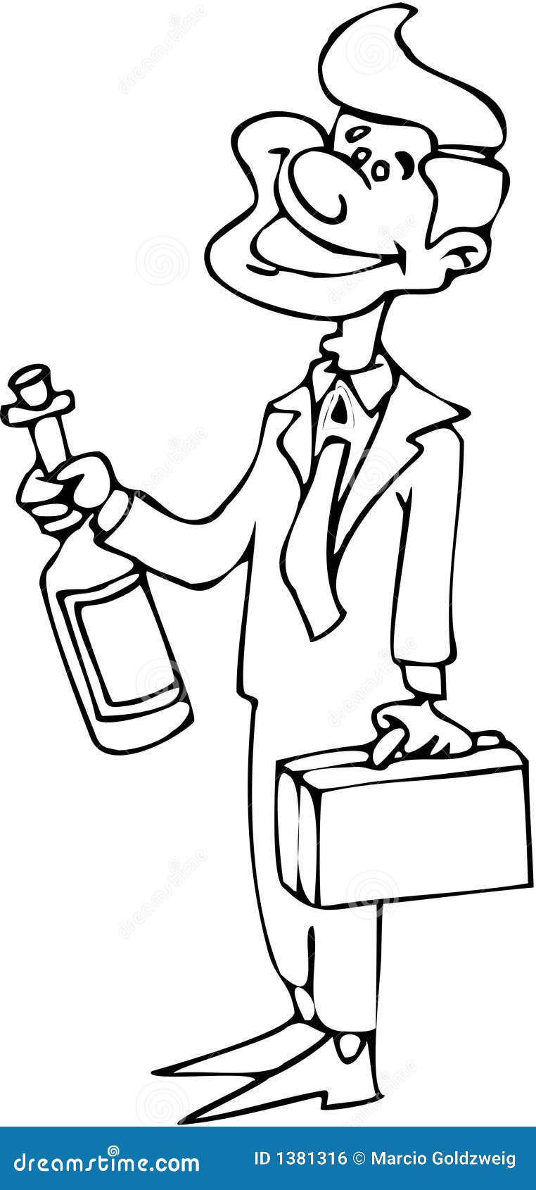 Sales Man stock illustration. Illustration of drawing - 1381316