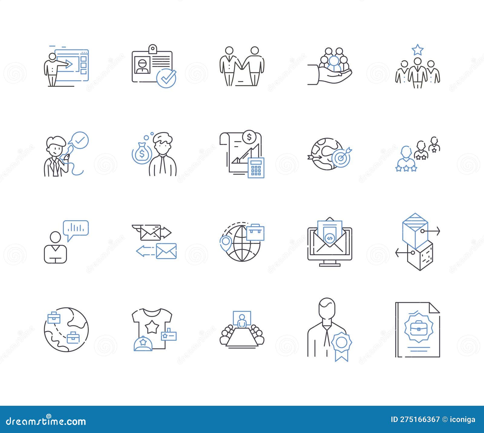 Sales Management Outline Icons Collection. Sales, Management, Planning ...