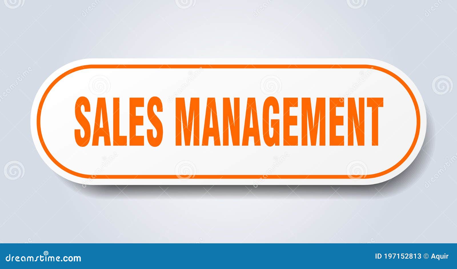 Sales management sticker. stock vector. Illustration of template ...