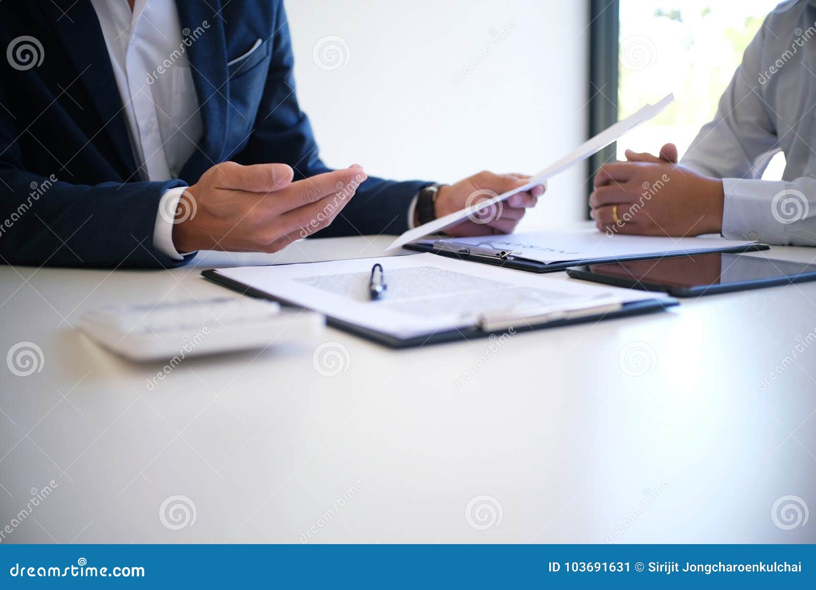 Sales Manager Giving Advice Application Form Document, Considering ...