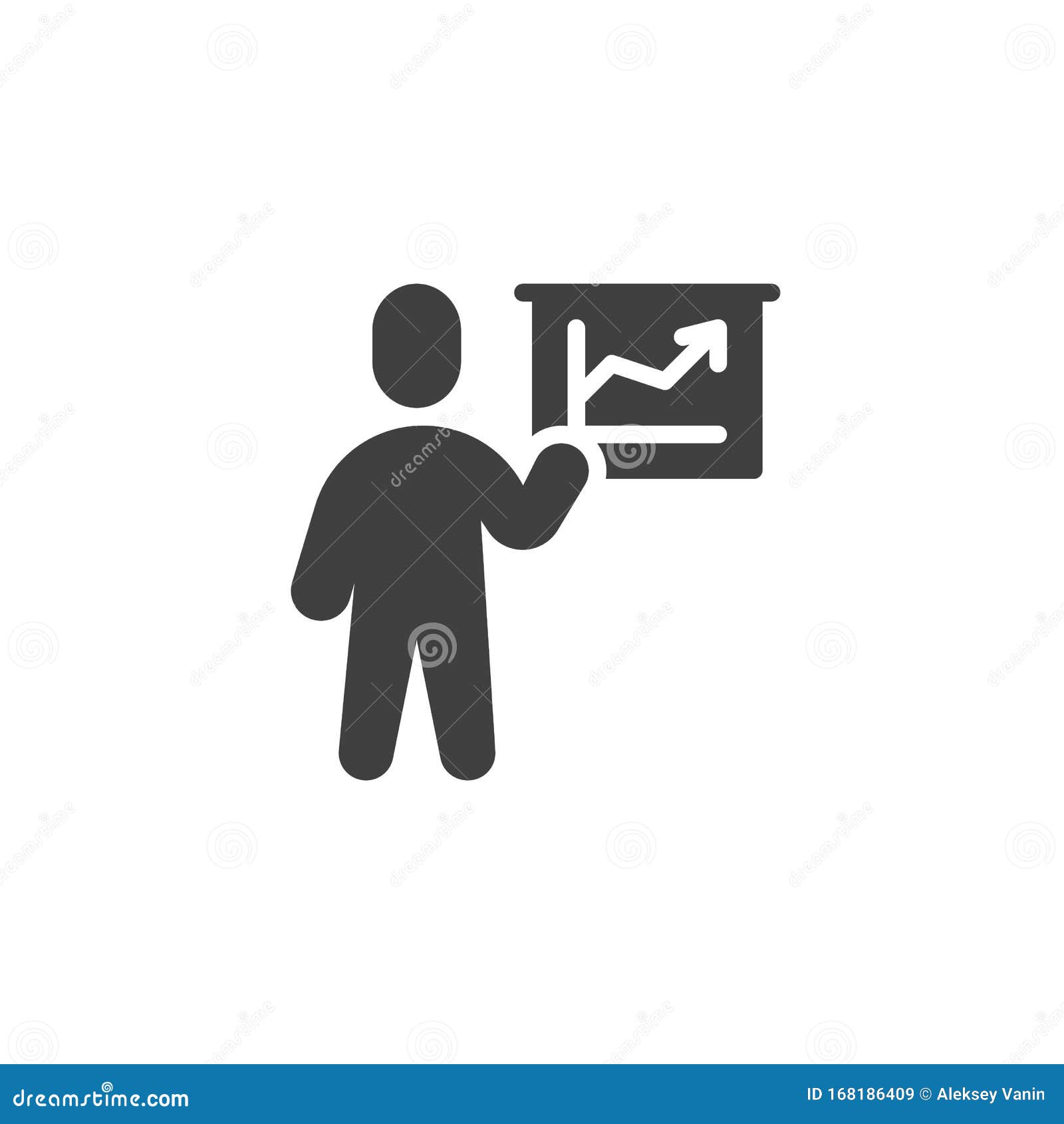 Sales Manager Presentation Vector Icon Stock Vector - Illustration of ...