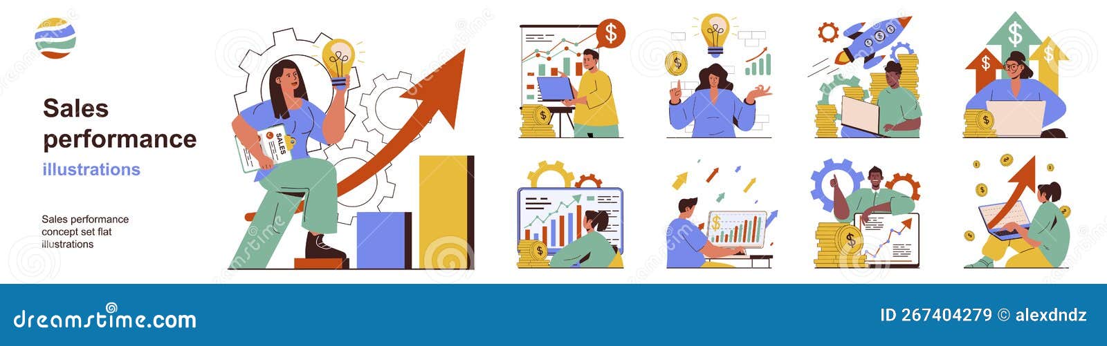 Data Increase Decrease Infographic Concept Flat 3d Web Isometric Royalty-Free Stock Photo ...