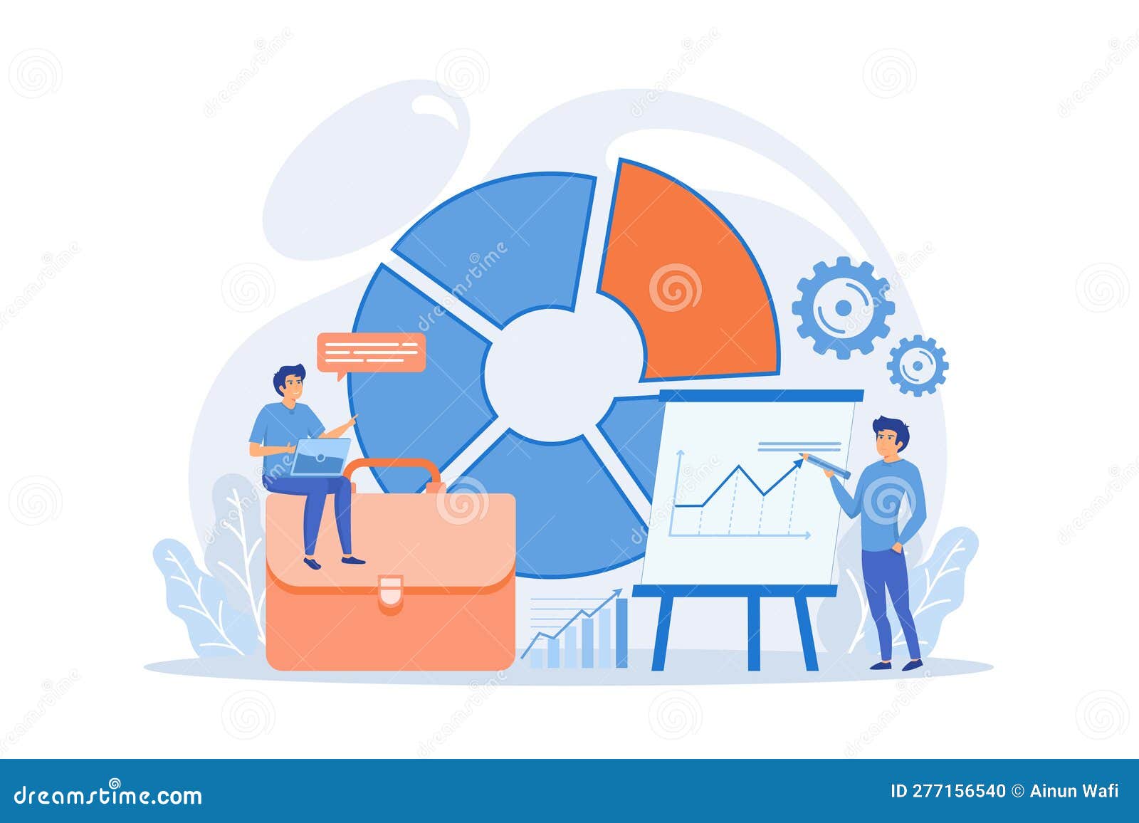 Sales Pitch. Data Visualization Element, Marketing Chart. Research Data ...