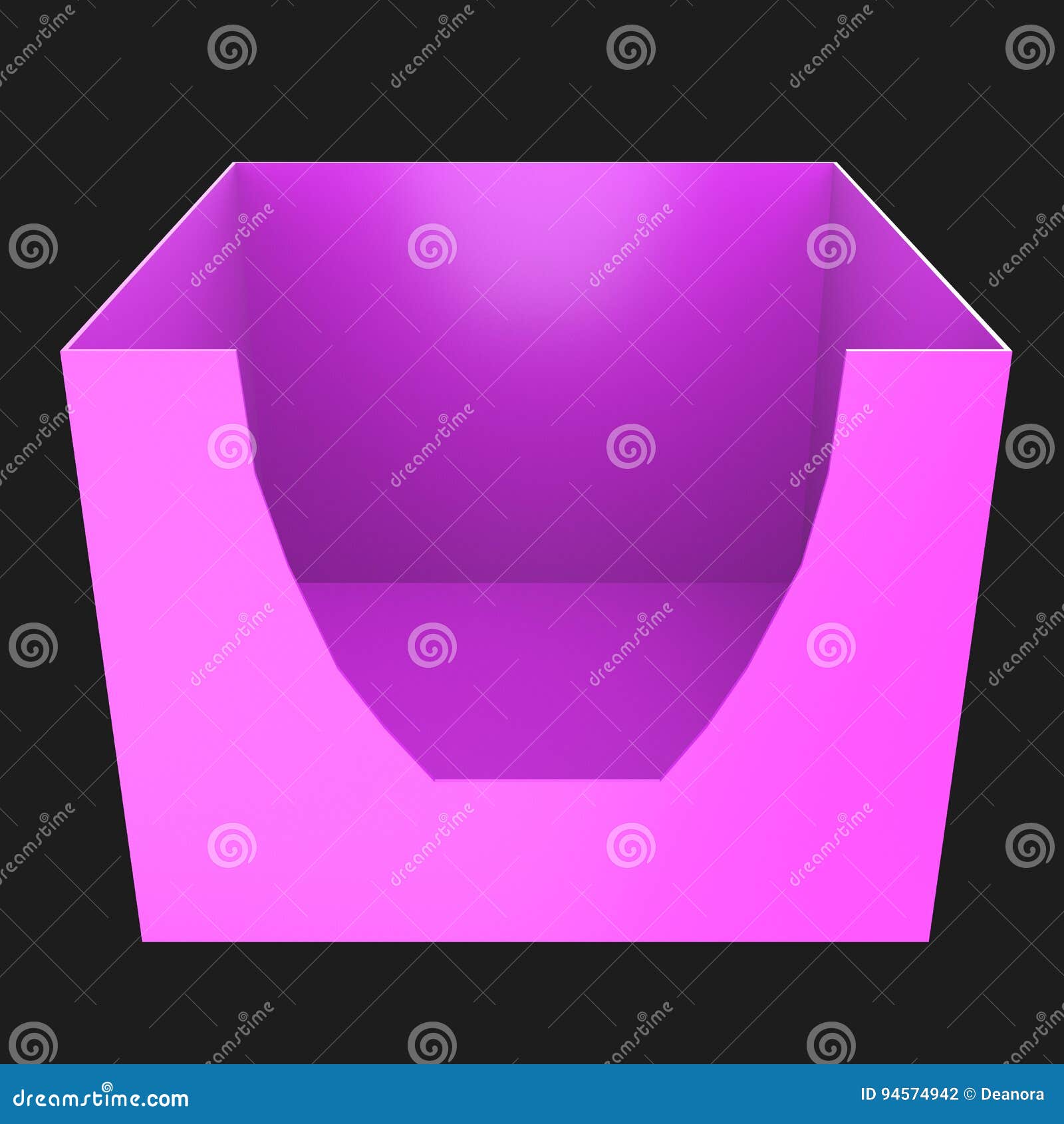 Sales Point Box 3d Illustration Stock Illustration - Illustration of ...