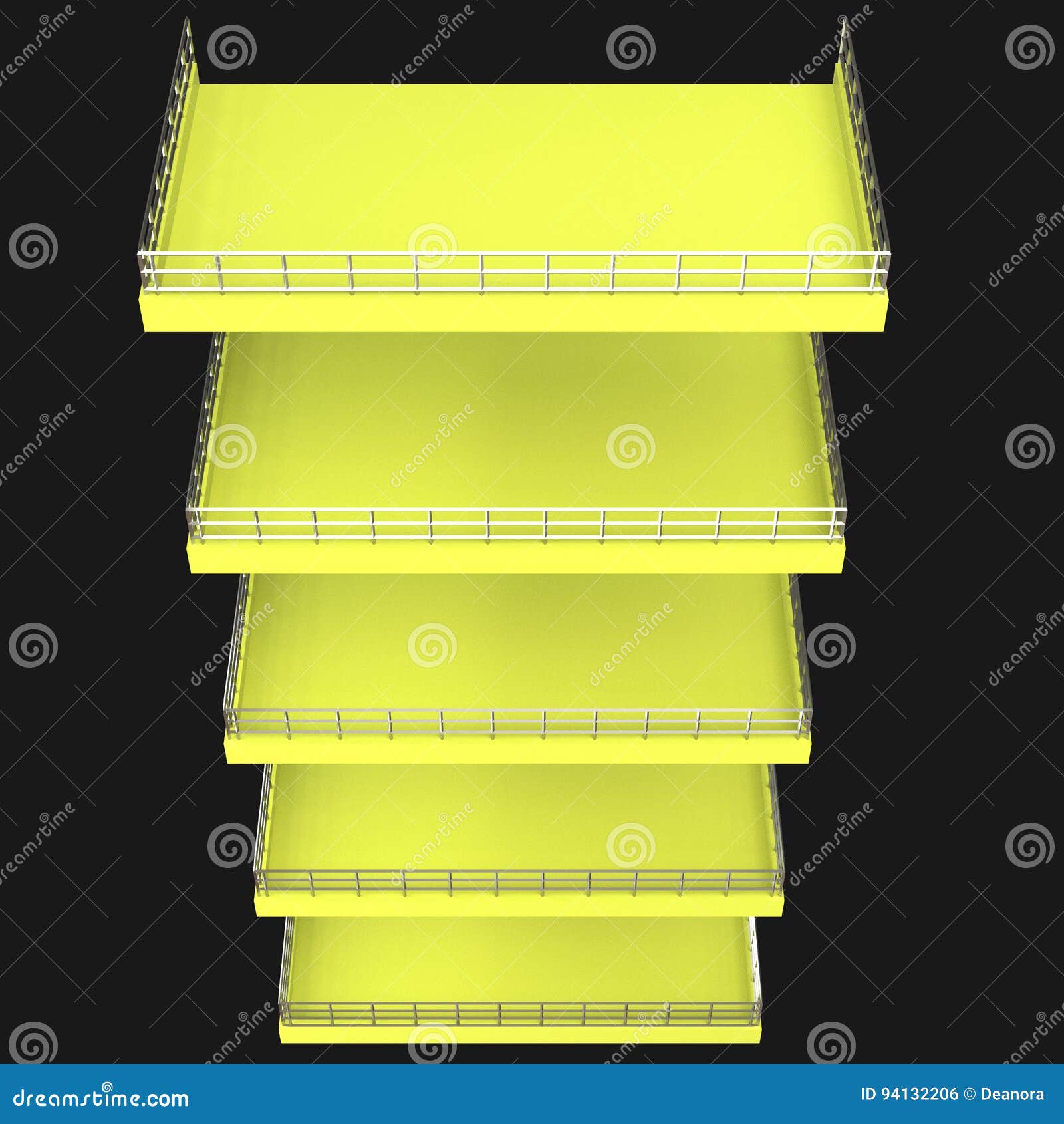 Sales Point Stand 3d Illustration Stock Illustration - Illustration of ...