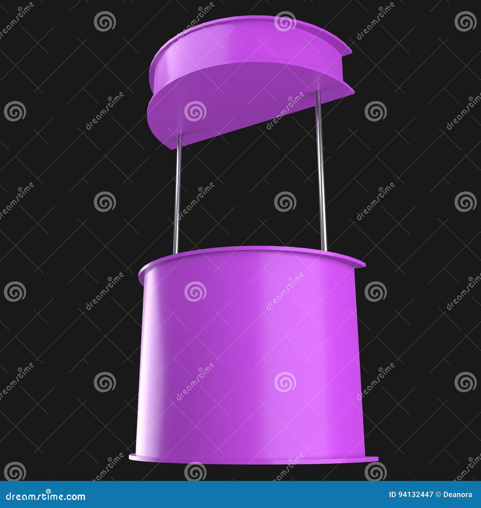 Sales Point Stand 3d Illustration Stock Illustration - Illustration of ...