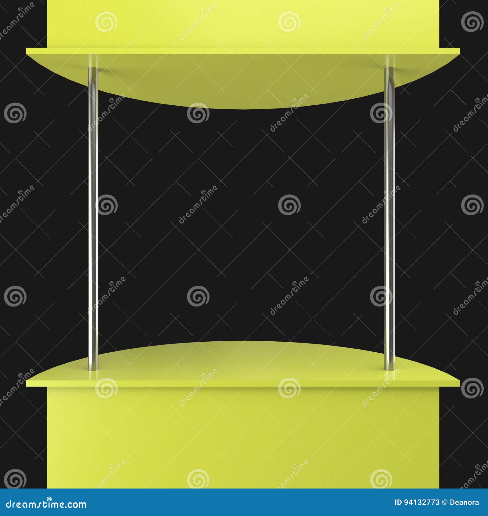 Sales Point Stand 3d Illustration Stock Illustration - Illustration of ...