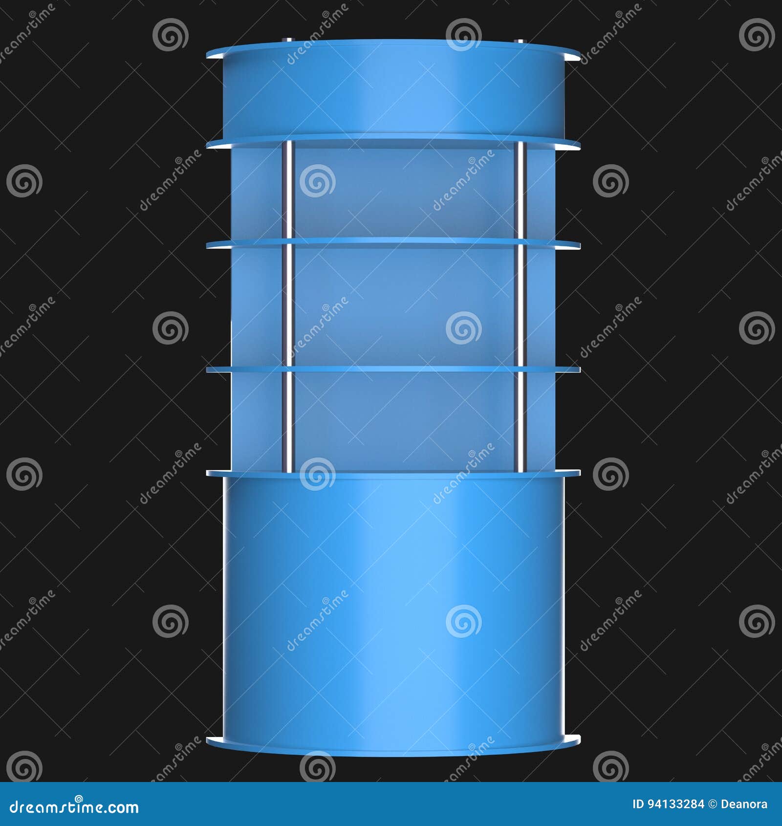 Sales Point Stand 3d Illustration Stock Illustration - Illustration of ...
