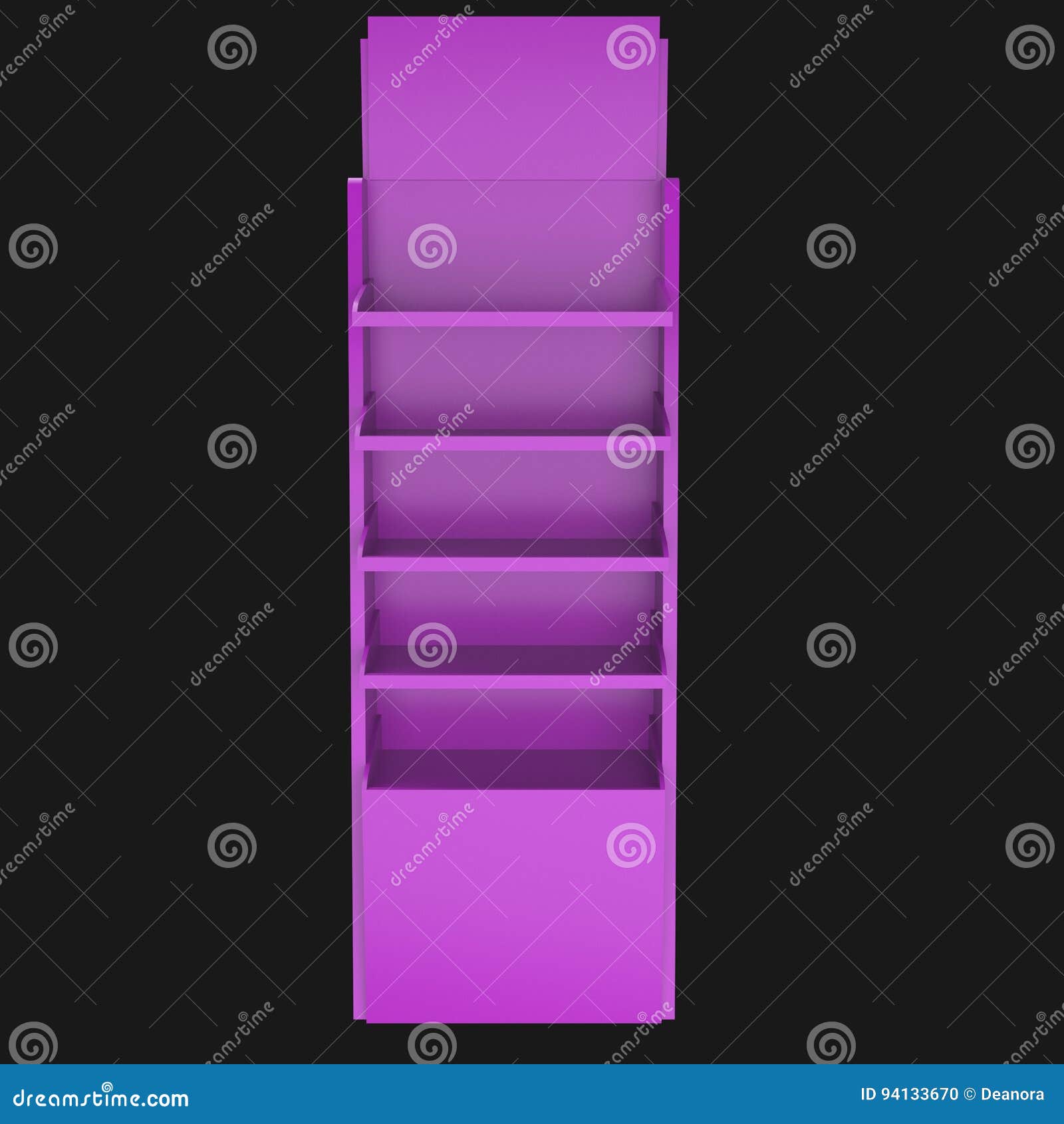 Sales Point Stand 3d Illustration Stock Illustration - Illustration of ...