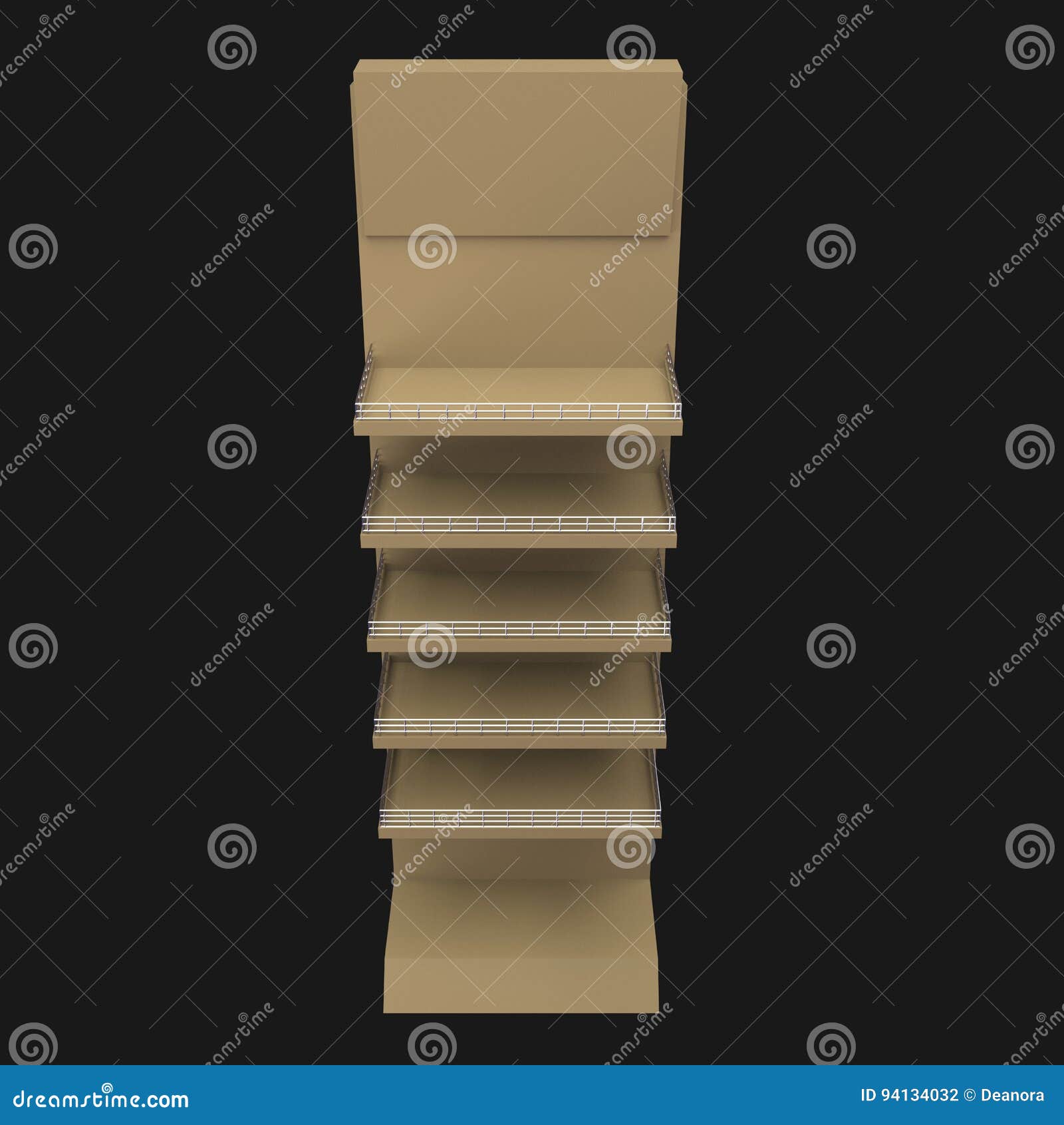 Sales Point Stand 3d Illustration Stock Illustration - Illustration of ...