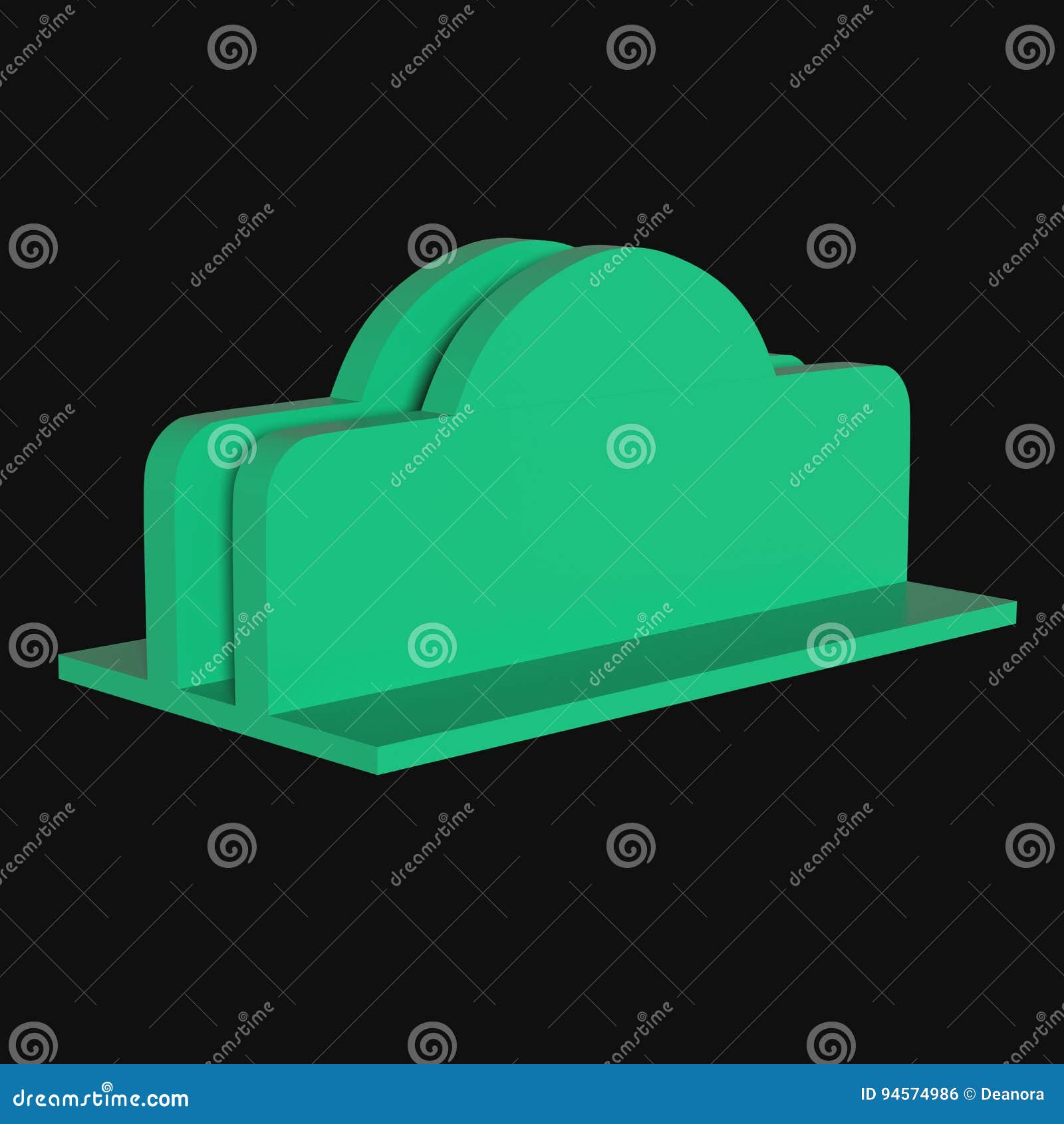 Sales Point Stand 3d Illustration Stock Illustration - Illustration of ...
