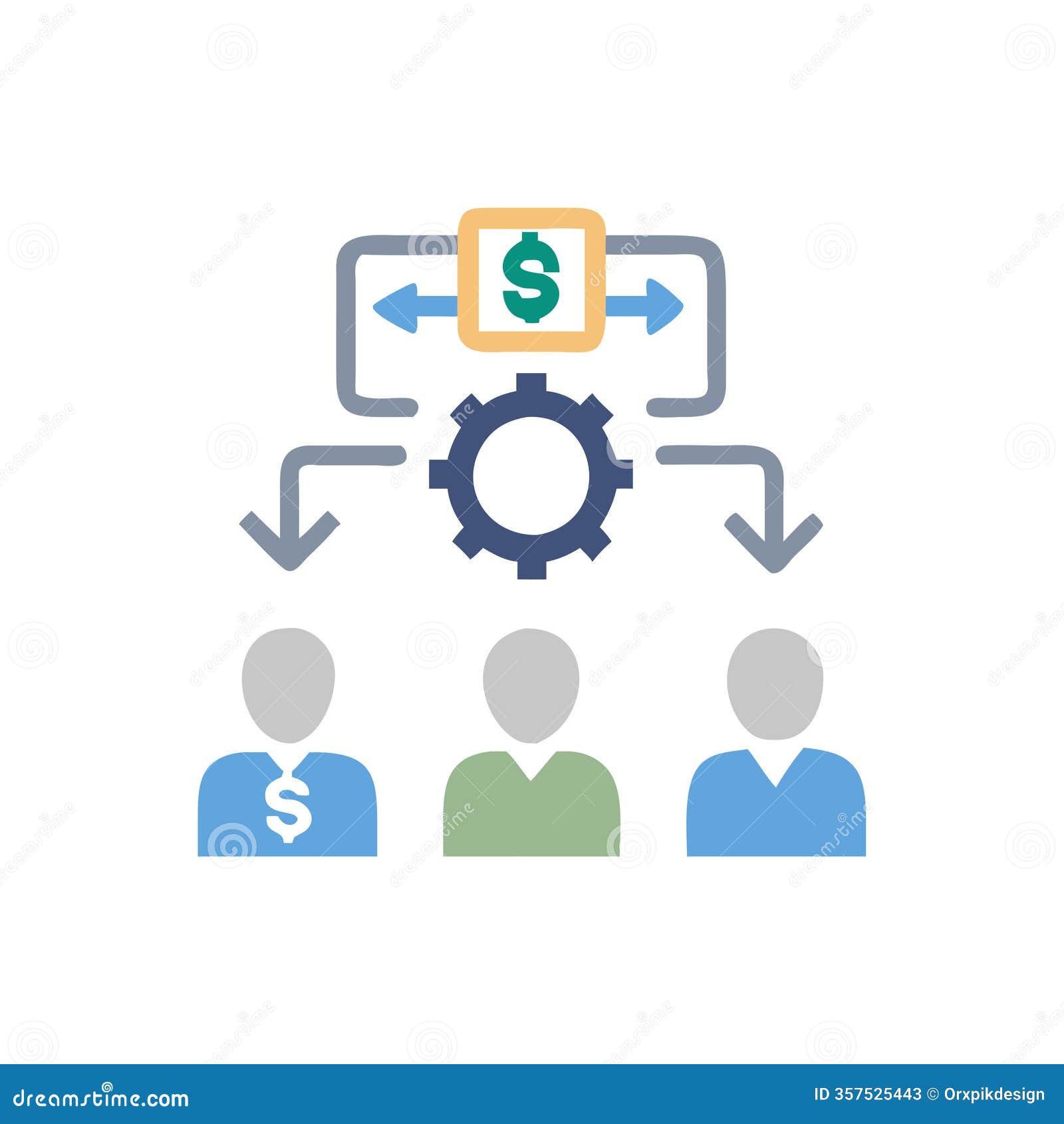 Sales Process Royalty-Free Cartoon | CartoonDealer.com #59500322