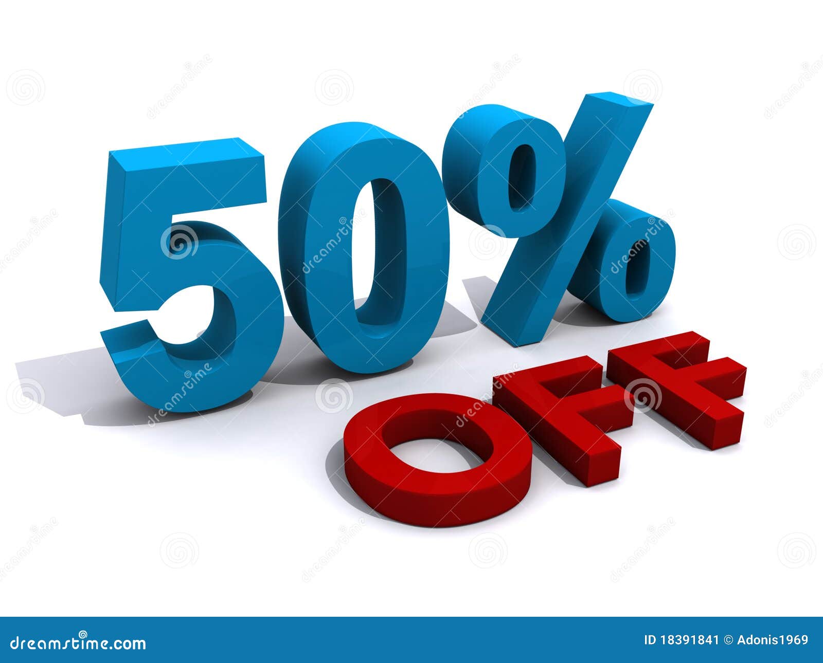 Sales promotion 50 off stock illustration. Illustration of save - 18391841