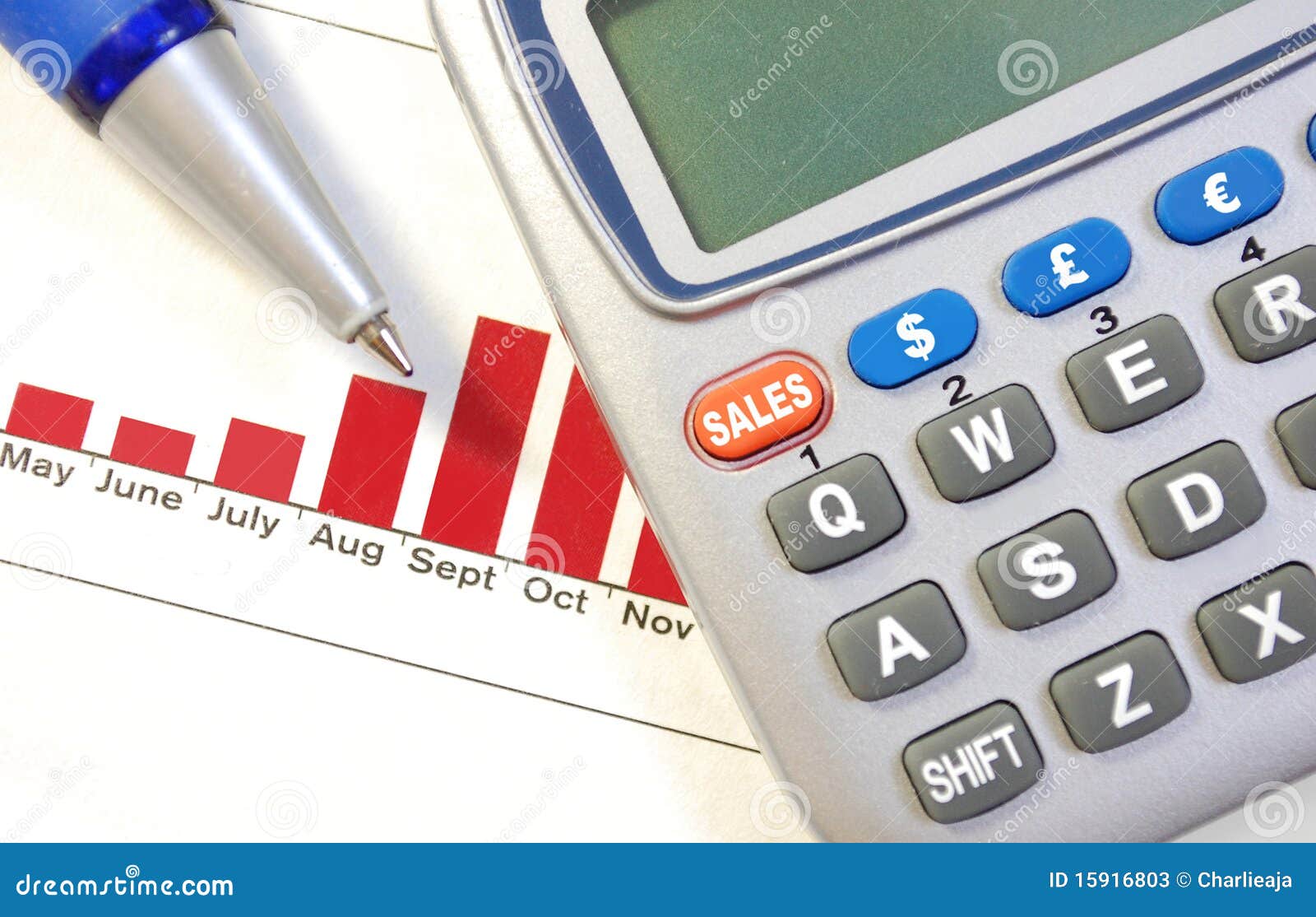 Sales report stock image. Image of statement, finance - 15916803