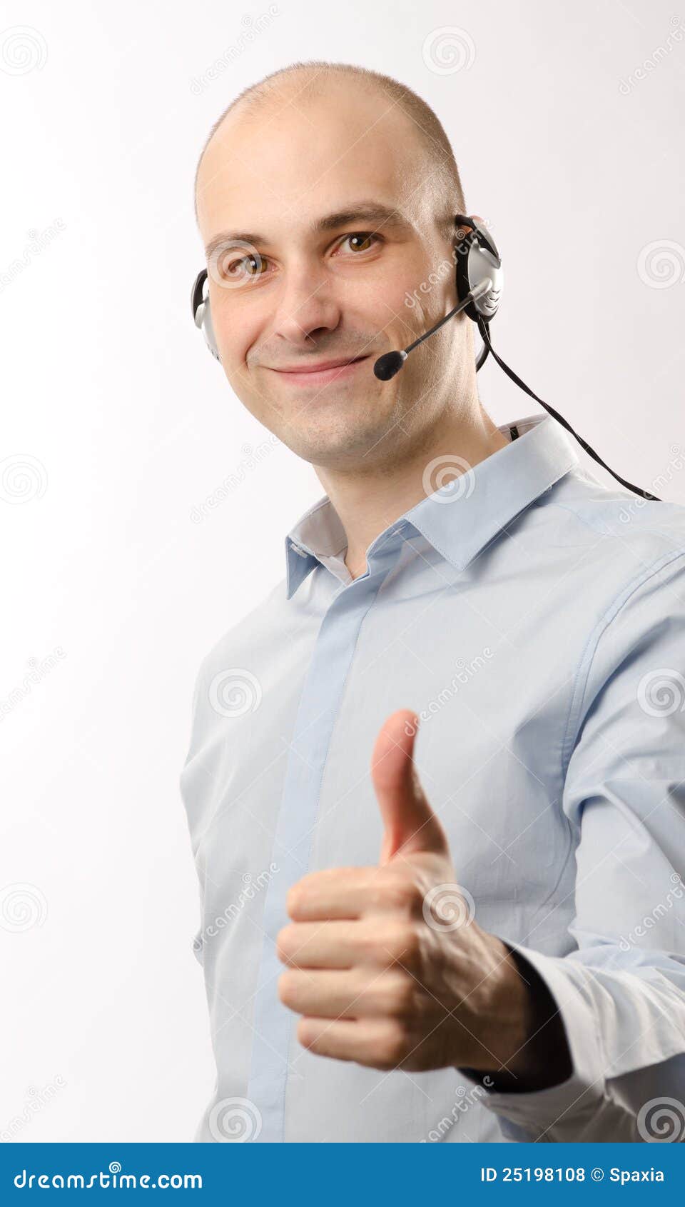 Sales Representative Man with an Headset Stock Photo - Image of call ...