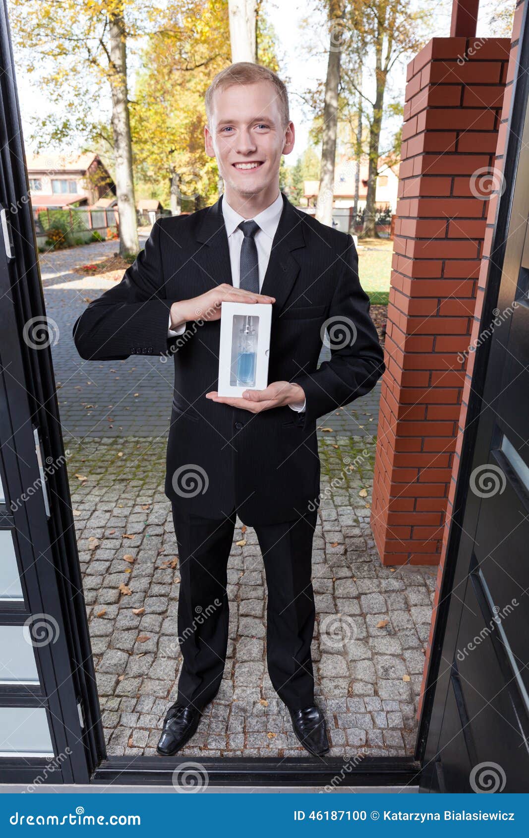 Sales Representative Selling Perfume Stock Photo - Image of ...