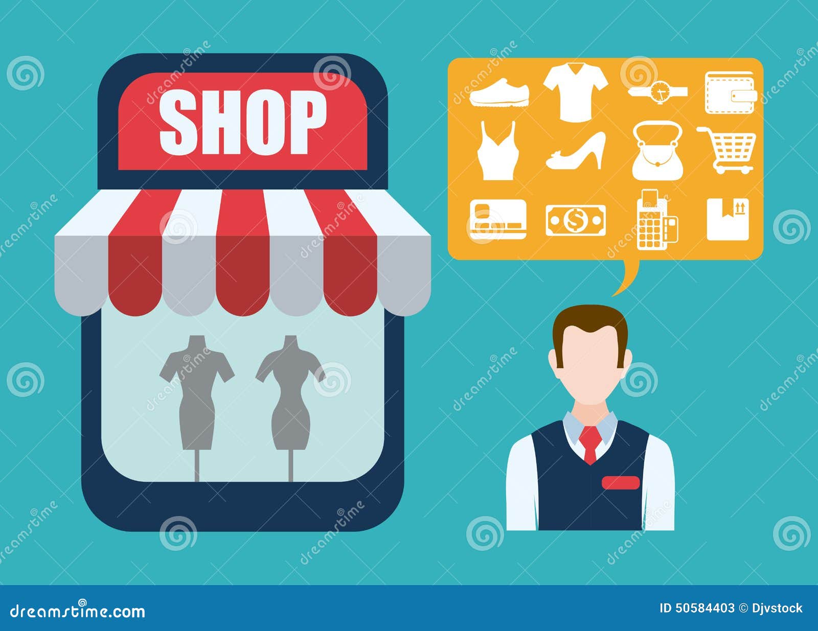 Sales and retail stock illustration. Illustration of icon - 50584403