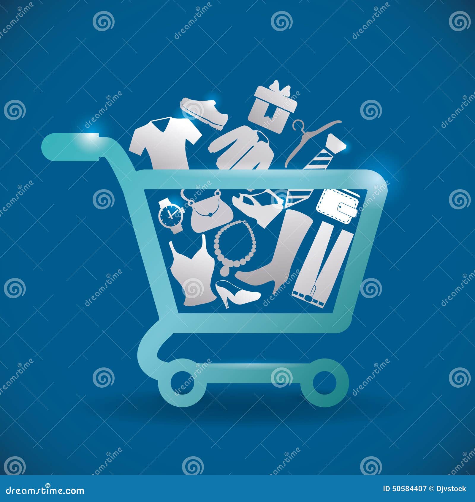 Sales and retail stock illustration. Illustration of commerce - 50584407