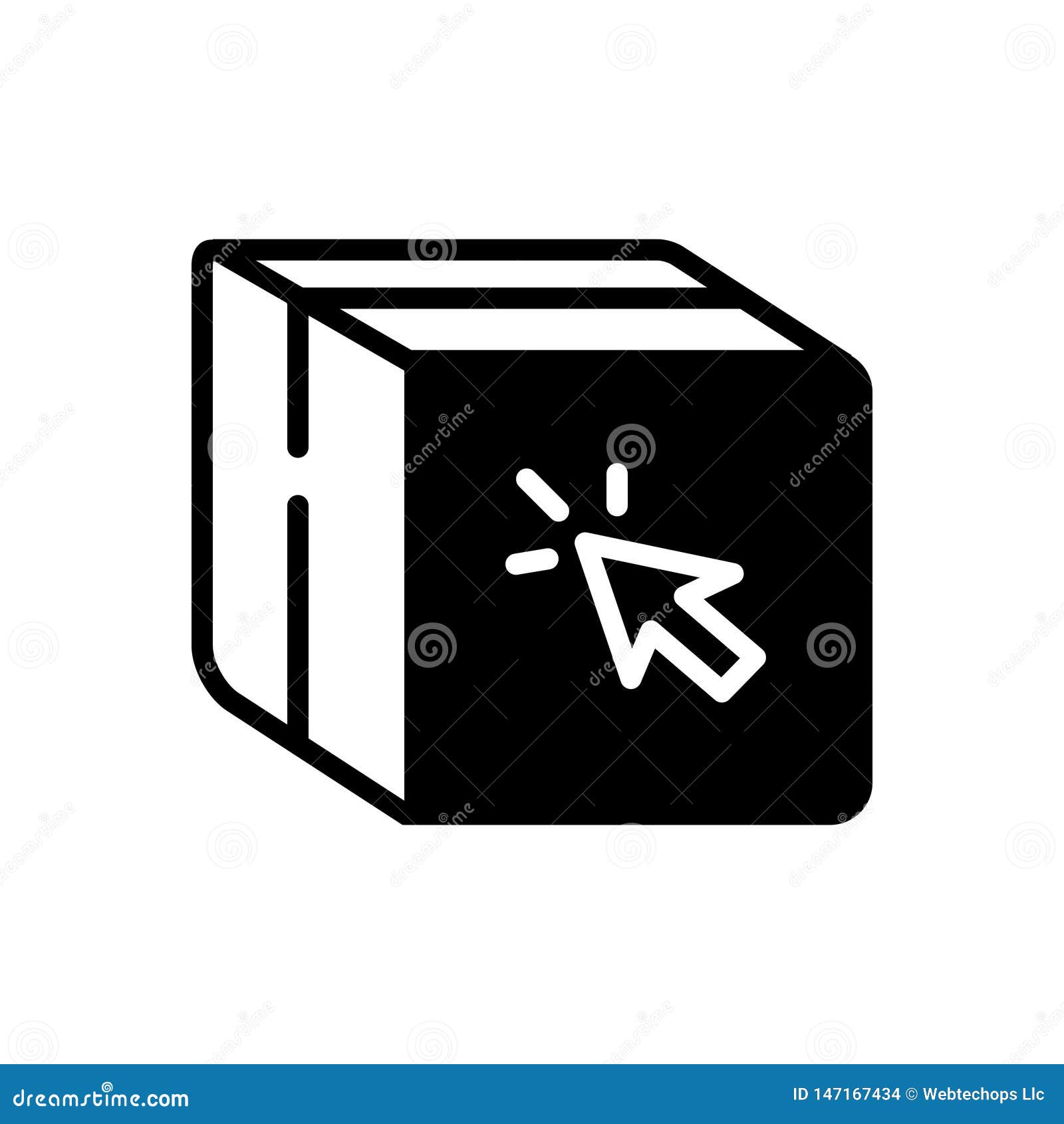 Black Solid Icon for Sales, Order and Product Stock Vector ...