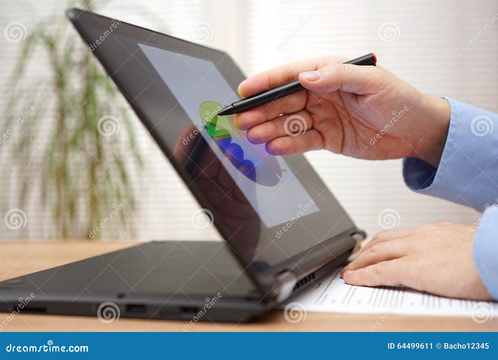Sales Specialist Work on Sales Analyze in Office Stock Image - Image of ...