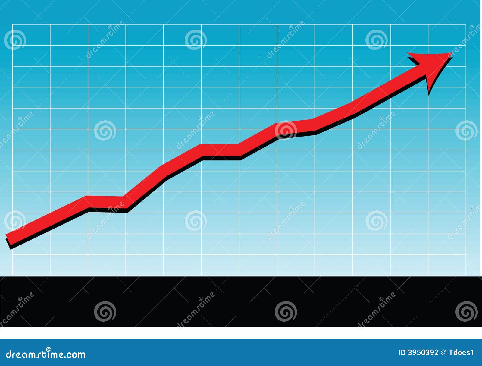 Sales success chart vector stock vector. Illustration of blue - 3950392