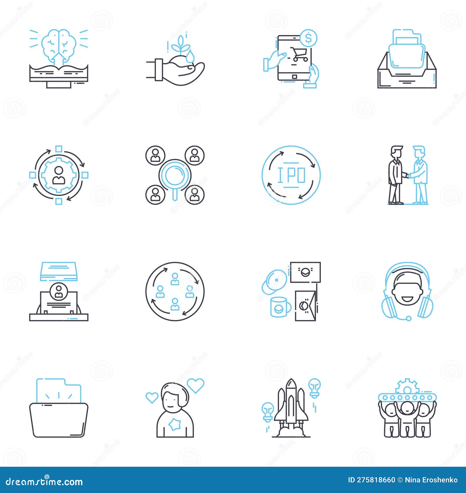 Managers Line Icons Collection. Authority, Leadership, Responsibility ... Managers Line Icons Collection. Authority, Leadership, Responsibility ...